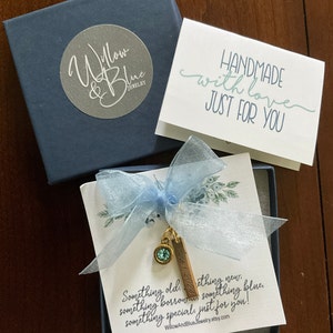 Something Blue for Bride, Engraved Bride Gift From Mom, Something Blue ...