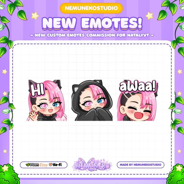 6x Black Raven Emotes | Scared Raven Emotes| Salty Raven Emotes| Kiss ...