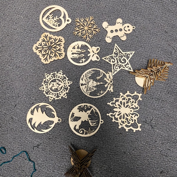 255 CNC Christmas Vector Files Bundle Vector Cdr Dxf Svg for Laser Cut ...