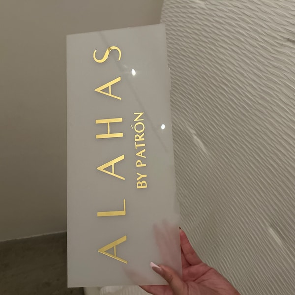 Company Logo Sign, Reception Sign, Business Table Sign, Acrylic Table ...