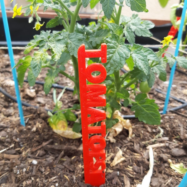 3D Printed Vegetable Markers Garden Stakes Flower Stakes. - Etsy