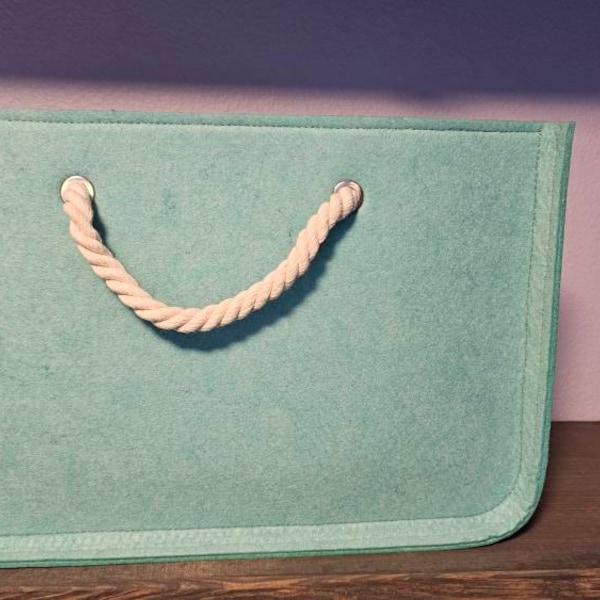 Felt Storage Box / Felt Storage Basket / Long Strong Storage Basket ...