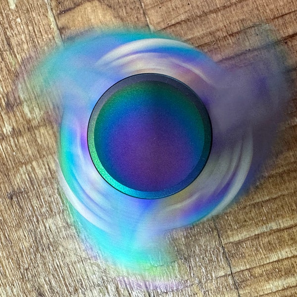 EDC Small Dual Bar Brass Fidget Spinner - Etsy