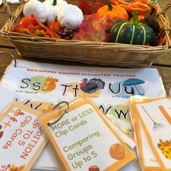Fall Unit Printable. Autumn Preschool, Pre-k Learning Activities. - Etsy