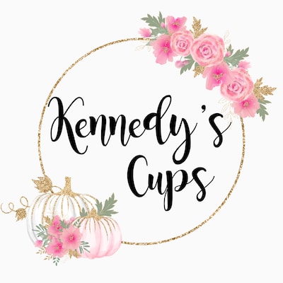 Pink White and Gold Watercolor Pumpkins Clip Art Sparkling Gold ...