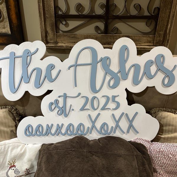 Round Wood Nursery Name Sign 24", Name Sign for Nursery Girl, Boy ...