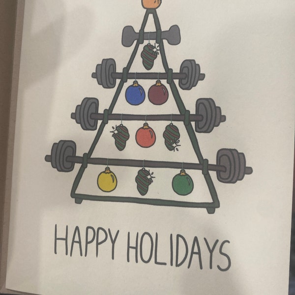 Thank You Card Cute | Thanks A Ton Barbell | Thank You Card Punny ...