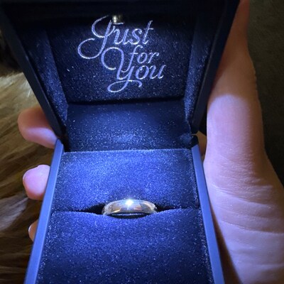 Personalized Gold Ring Set Custom Engraved Rings Stainless Steel Gold ...