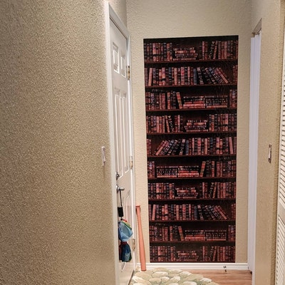Door Mural, Door Wrap, Bookcase Door Mural, Door Skin Bookcase, Door ...