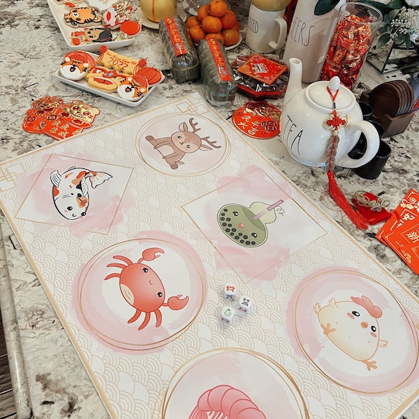 Cute VINYL Lunar Nuwu Year Bau Cua | Klah Klok | Hoo Hey How Chinese ...