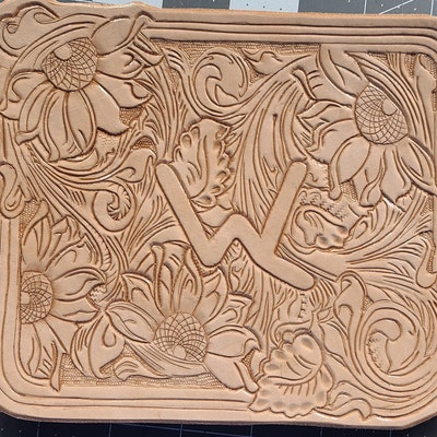 Tooled Leather Pattern Floral SVG - Etsy