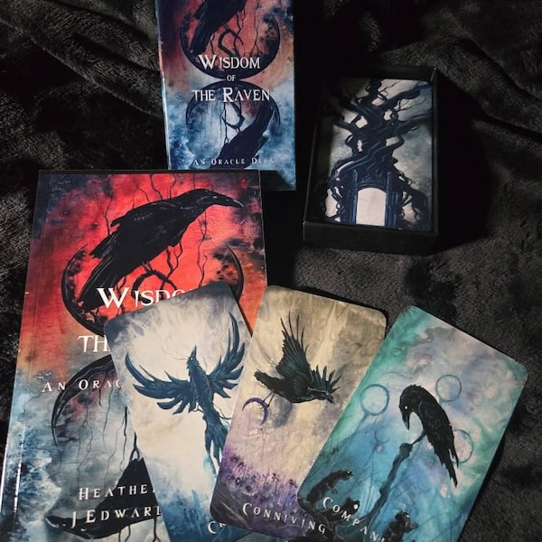 Wisdom of the Raven Oracle - 52 Card Deck Featuring Raven Art by J ...