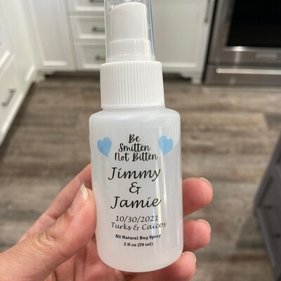 Bulk Wedding Bug Spray Party Favors Bottles Arrive Filled With Label ...