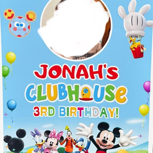 Mickey Mouse Clubhouse Welcome Sign, Club House Welcome Sign, Mickey ...