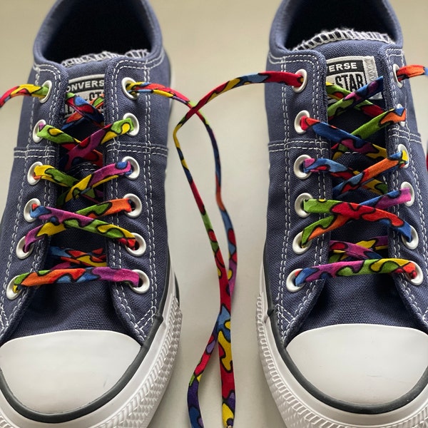 Shoelaces With Leopard Prints . Cheetah Pattern Shoestrings. Perfect ...