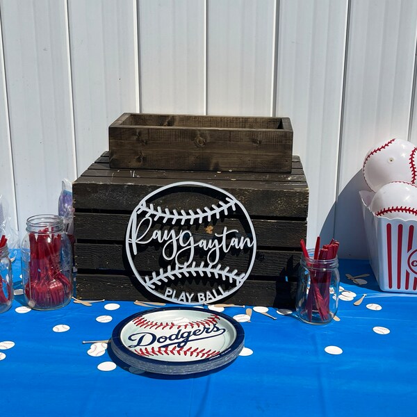 Baseball Family Sign, Baseball Sign, Wreath Ornament, Wreath Last Name ...