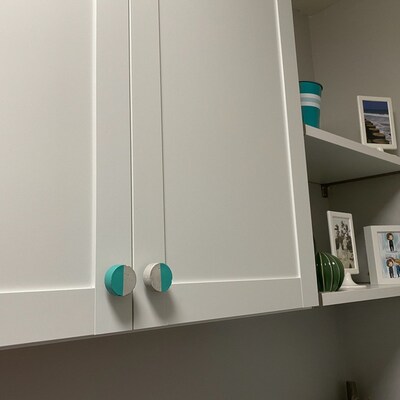 FREE SHIP Concrete Round Cabinet Knob in 3 Sizes. Natural Grey or a Variety of Colours - Etsy