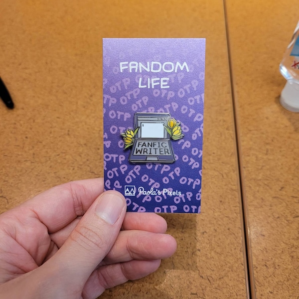 Fanfic Writer Pin, Fandom Enamel Pin, Anime Enamel Pin, Fanfic Writer ...