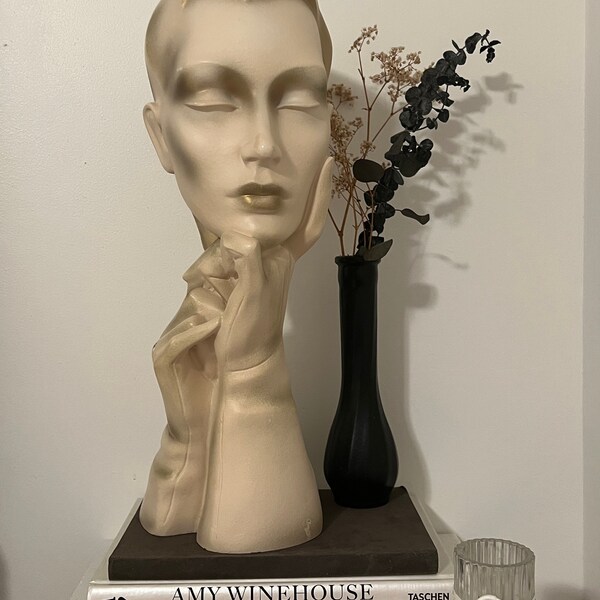 C1986 Stewart Studio Art Glass Modernist Ebony and Gold - Etsy