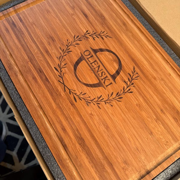 Personalized Cutting Board Engraved Cheese Board, Wedding Gift ...