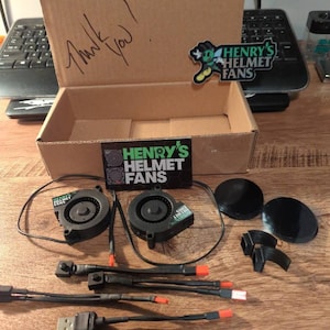 Single Helmet Cooling Fan Kit - Etsy