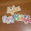Custom Name Sticker or Magnet Laptop Sticker Waterbottle Sticker ...