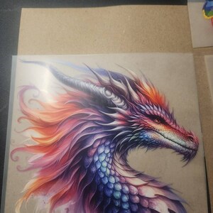 Vibrant Tiger DTF Transfer, Luminous Neon Colors Iron on DIY T-shirt ...