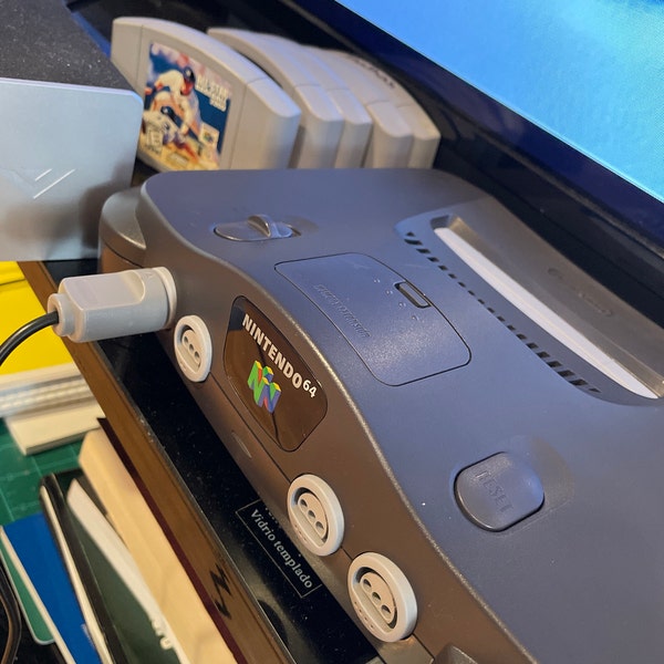 Nintendo 64 Console Bundle up to 4 New Controllers Game Cords CLEANED ...