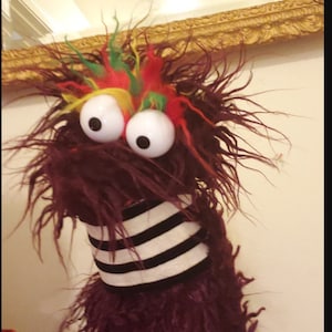 Red Fuzz-pro Professional Monster Hand Puppet - Etsy