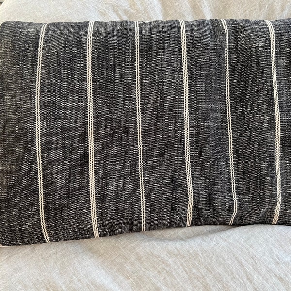 Grey Pillow Cover, 20x20, 22x22, 24x24 Charcoal Pillow, Designer Toss ...