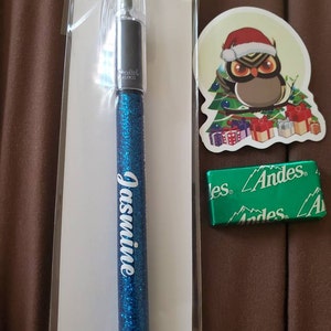 RSVP Personalized Glitter Ball Point Pen - Etsy