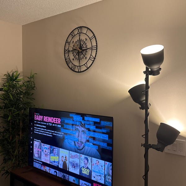 Rectangle Line Large Wall Clock,handmade Metal Wall Clock, Unique ...