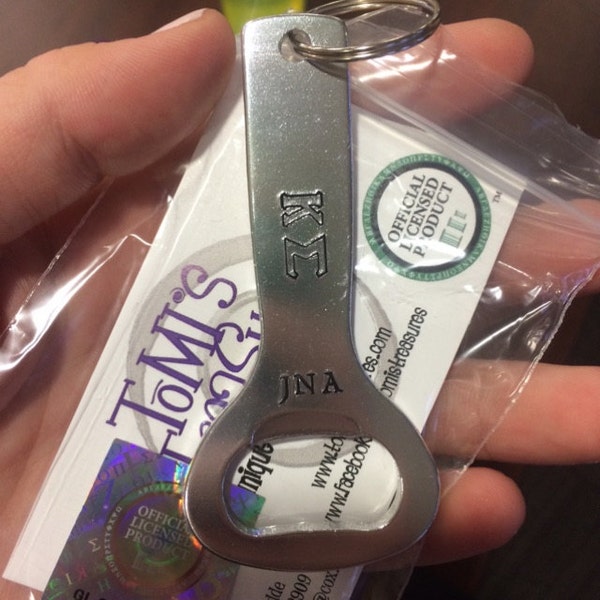 Fraternity Bottle Opener - Greek Custom Key Chain, Big Brother Little ...