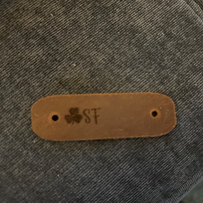Custom Name Labels,your Design Your Log Real Leather Tags,knitting ...