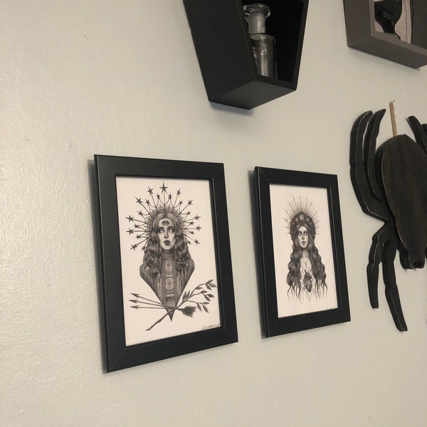 The Oracle - Fine Art Print - Third Eye - Star Crown - Halo - Victorian ...