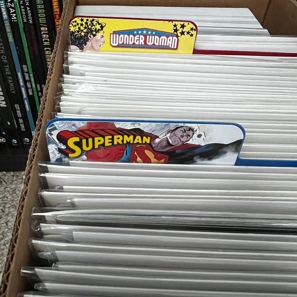 Custom Comic Book Divider Labels: Matte Vinyl Stickers - Etsy