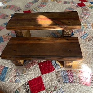 Rustic Wooden Step Stool - Etsy