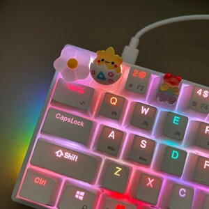 ARTISAN Cottagecore Keycaps Frog Mushroom Daisy Flower - Etsy