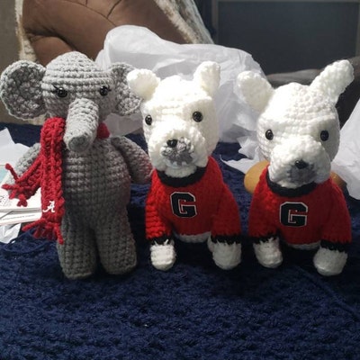 Stuffed Alabama Themed Elephant Roll Tide - Etsy