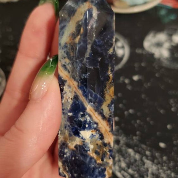 Black Obsidian Bat Crystal Natural Carved and Polished Stone Silver ...