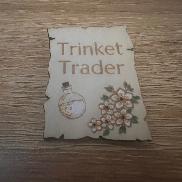 Trinket Trader Badge Pin (small) - Etsy