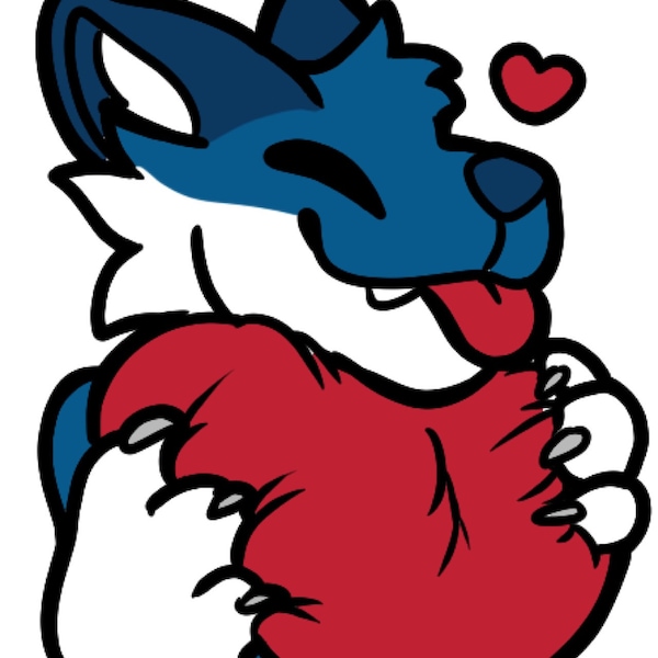 Canine YCH Telegram Sticker Base | P2U Base - Etsy