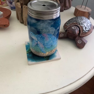 Good Vibes Tumbler Reggae Red Gold Green Glitter Shaka Beach Waves ...