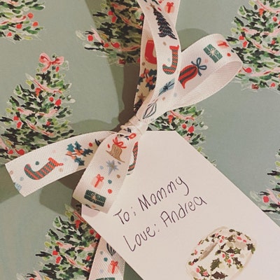 Wrapping Paper: Oh Christmas Tree Sage Gift Wrap, Birthday, Holiday