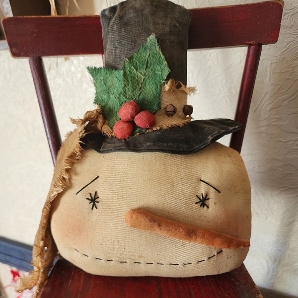 DIGITAL FILE Primitive Snowman Door Greeter Winter Christmas Printable ...