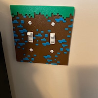 Mining Light Switch Cover Mining Switch Plates Video Game Kids Room ...