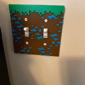 Mining Light Switch Cover Mining Switch Plates Video Game Kids Room ...