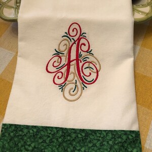 Monogrammed Mug Rug Embroidered Mug Rug Floral Mug Rug - Etsy