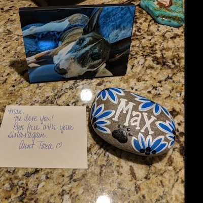 River Rock Custom Painted Personalized Hand Painted Cat - Etsy