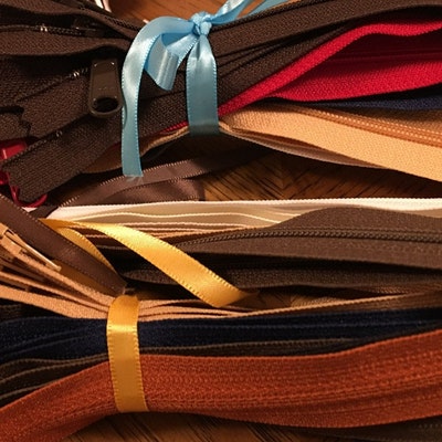 YKK Zipper Bundle NATURALS Brown Tan Beige Vanilla White 10 Zippers ...